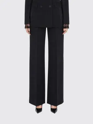 Patrizia Pepe High-waisted Wide-leg Crêpe Trousers With Tailored Fit