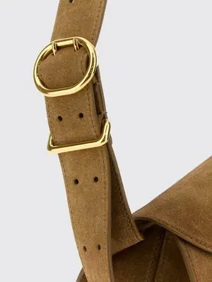JIL SANDER Cannolo Suede Calfskin Crossbody Bag With Embossed Logo
