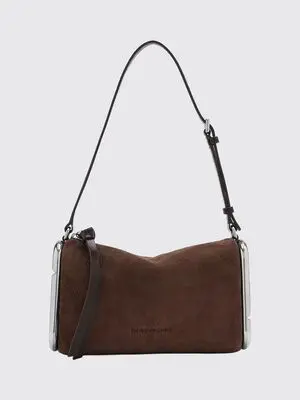 Marc Jacobs Suede Leather Shoulder Bag With Metallic Double J Logo