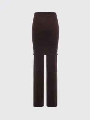 Andamane Boney High-waisted Velvet Slim Fit Trousers