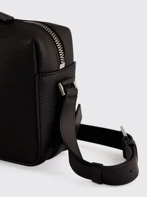 TOM FORD Calfskin Messenger Bag With Adjustable Strap And Logo