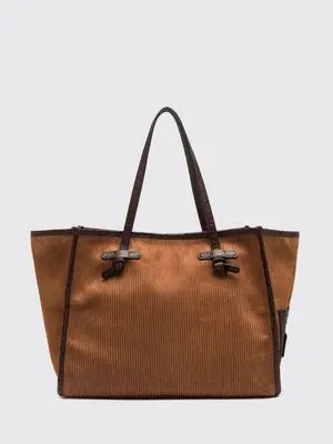 GIANNI CHIARINI Marcella Ribbed Suede Calfskin Shoulder Bag - Hazel