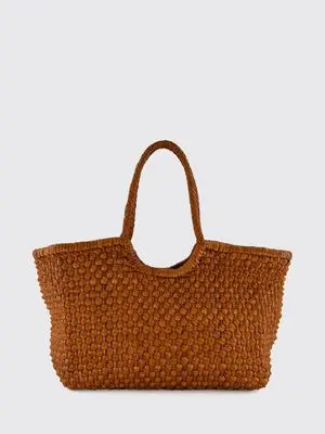 Dragon Diffusion Large Nantucket Tote Bag In Hand-woven Buffalo Leather - Brown