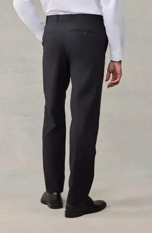 THE BLACK TUX Essential Classic Fit Suit Pants - Black