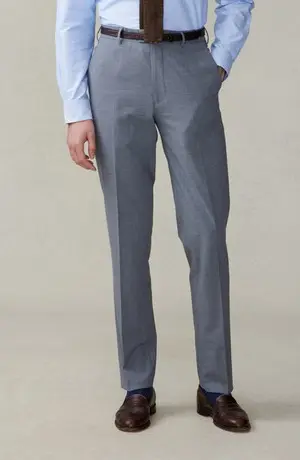 THE BLACK TUX Essential Classic Fit Suit Pants - Slate Grey