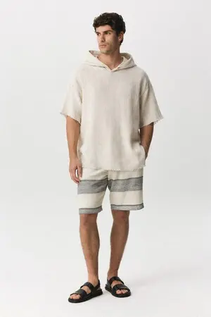 BULDAN'S Arvin Hooded Top - Beige