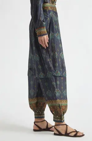 Zimmermann Ascent Print Silk Harem Pants