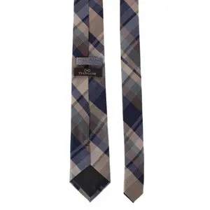 Trafalgar Rolando Stately Plaid Wool Blend Business Necktie - Multiple