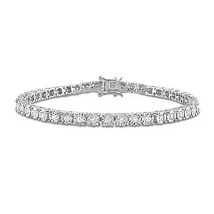 JULIANNA B. 1-1/2 Ctw Lab-grown Diamond Tennis Bracelet - Sterling Silver