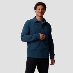 BACKCOUNTRY Destination Softshell Fleece Snap-up Shirt Midnight Blue
