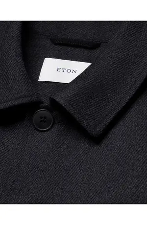 Eton Wool Overshirt - Navy