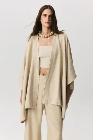 BULDAN'S Erica Poncho - Beige