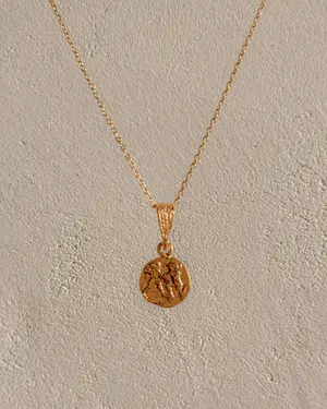 ISADORE LEE Pocket Change Coin Drop Necklace