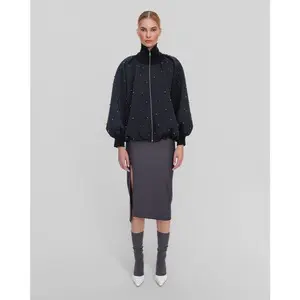 THEO THE LABEL Leucothea Pearly Bomber - Black