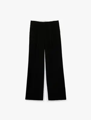 Koton High Rise Wide Leg Tailored Trousers With Pockets