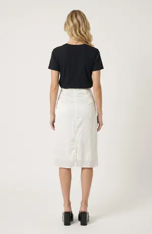 MODENAIRE Sequin Embellished Midi Skirt With Drawstring Waist