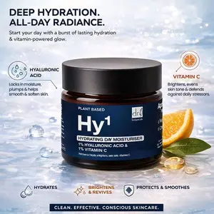 DR BOTANICALS Hydrating Day Moisturiser With 1% Hyaluronic Acid & 1% Vitamin C