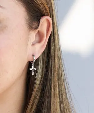 ORA ANA The Tortuga Dangle Cross Earrings