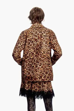 Anna Sui Leopard Denim