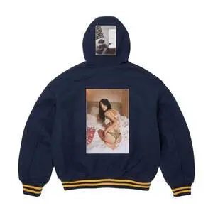 Supreme X Larry Clark Fw26 Hooded Varsity Jacket