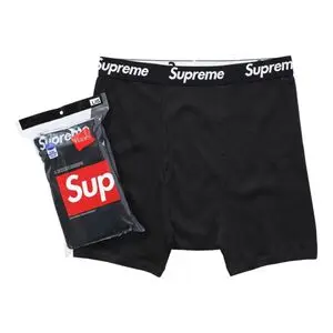 Supreme X Hanes Fw26 Boxer Briefs - Black