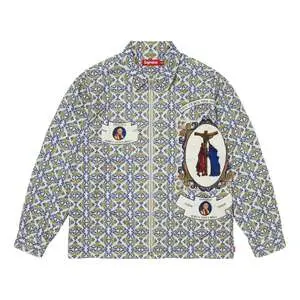 Supreme Fw26 Devotion Flannel Zip Up Shirt - White