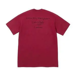Supreme X Larry Clark Fw26 Neighbor T-shirt - Cardinal