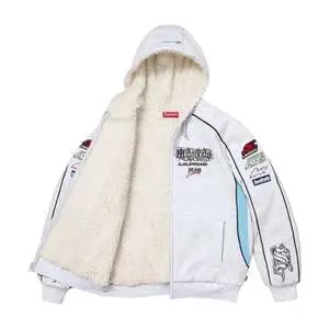 Supreme Fw26 Racing Lined Zip Up Hooded Sweatshirt