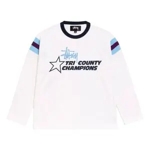 StÜssy Ls Ringer T-shirt - White