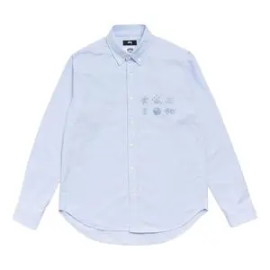 StÜssy X Junya Button Down Shirt - Saxe Blue