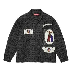 Supreme Fw26 Devotion Flannel Zip Up Shirt - Black