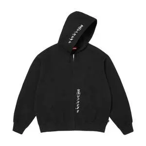 Supreme X Larry Clark Fw26 Hooded Varsity Jacket - Black