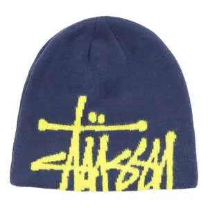 StÜssy Brushed Out Basic Skullcap - Navy