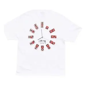 StÜssy Dice Clock T-shirt - White