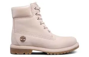 Timberland Premium Waterproof Lace Up Hiking Boots 'pale Pink - Pink/brown