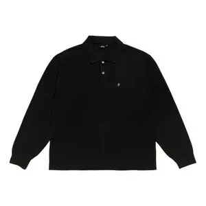 StÜssy Classic Pique Ls Polo - Black