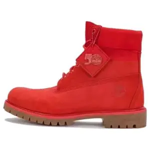 Timberland 50th Anniversary Edition Premium 6 Inch Waterproof Boot 'medium Nubuck - Red