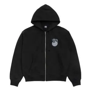 StÜssy 8 Ball Zip Hoodie - Black