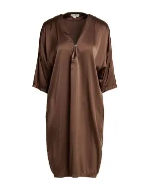 Crossley Midi Dress Chocolate Size Silk, Elastane