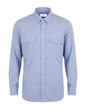 LARDINI Denim Shirt Size Cotton, Wool - Blue