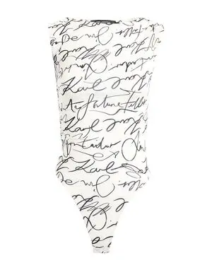 Karl Lagerfeld Bodysuit Size Polyester, Elastane