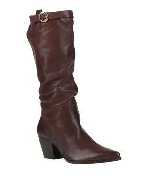DIVINE FOLLIE Boot Dark Size Leather - Brown