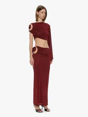 Christopher Esber Aurelia Sculpted Spiral Drape Top