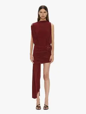 Christopher Esber Aurelia Sculpted Spiral Cascade Mini Dress