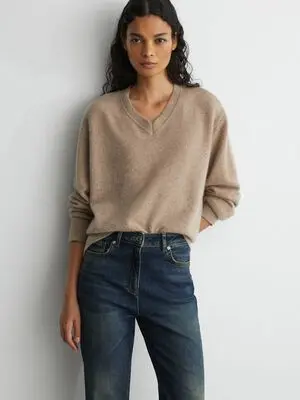 REISS Andi Petite High-rise Bootcut Jeans