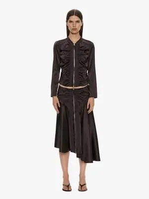 Christopher Esber Invert Silk Gwen Skirt - Molasses