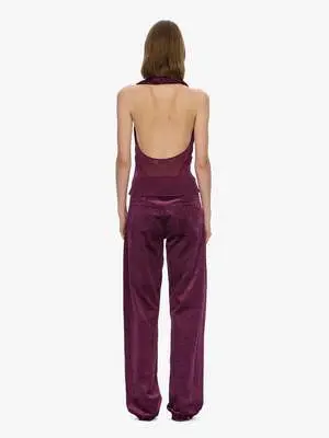 Christopher Esber Cesura Cowl Lace Halter Top