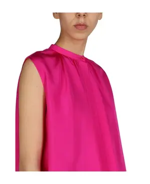 Alexander McQueen Button Detailed Sleeveless Top - Pink