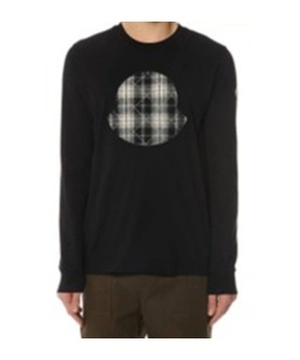 Moncler Long-sleeved Crewneck T-shirt - Black