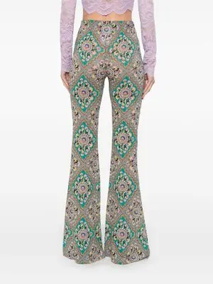 Etro Floral Printed Flared Trousers